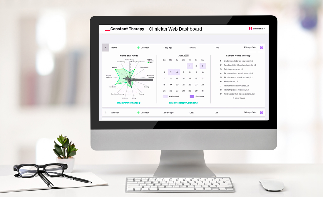 Constant Therapy Clinician Web Dashboard Guide